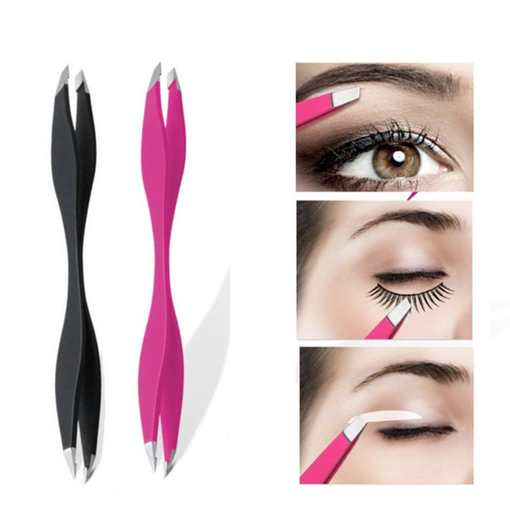 Pincet Beauty Anti-Static Tweezers Double Ends Eyebrow Tweezer Makeup ...