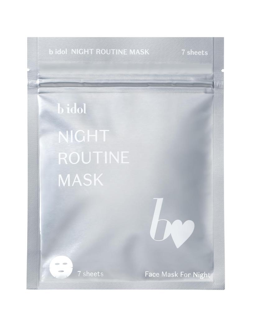 b idol Night Routine Mask R 7 Pieces Face Mask Propolis Moisture ...