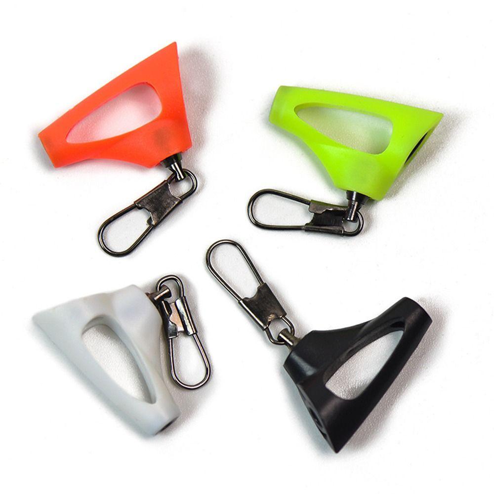 New Stable Barb Fishing Sinker Slip Clip Hook Plastic Head Swivel With ...