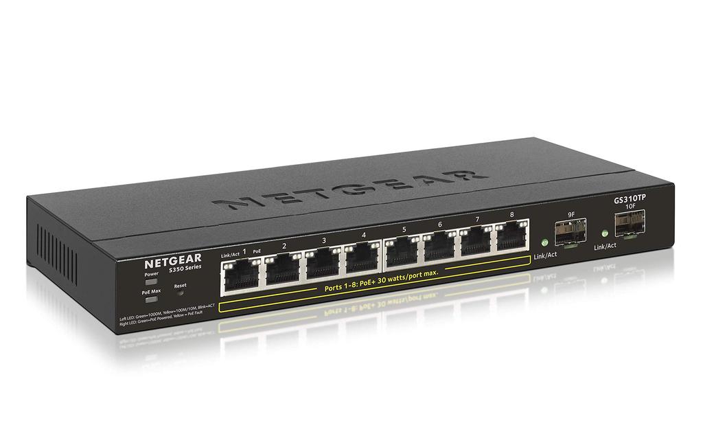 Снятый с производства Коммутационный концентратор PoE VLAN Hub GS310TP ...