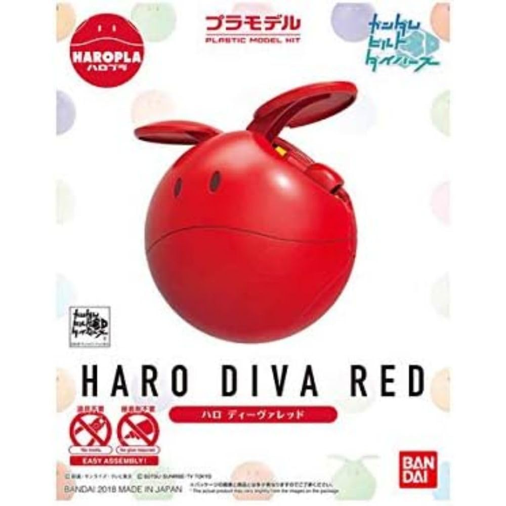 Haropla Gundam Build Divers Haro Diva Red Пластиковая модель с цветовой ...