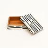 Zebra Pattern Bone Inlay Box Set of 3 – Handcrafted Decorative Storage ...