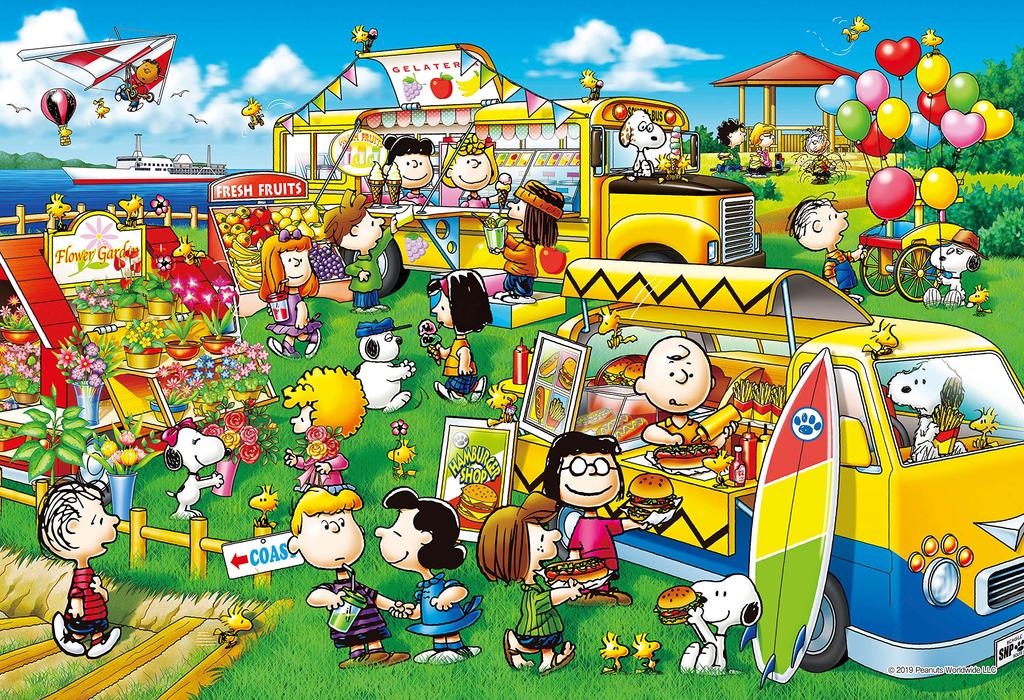 Epoch 1053 Деталей Пазл Snoopy Peanuts Wagon Shop Супер Маленький ...