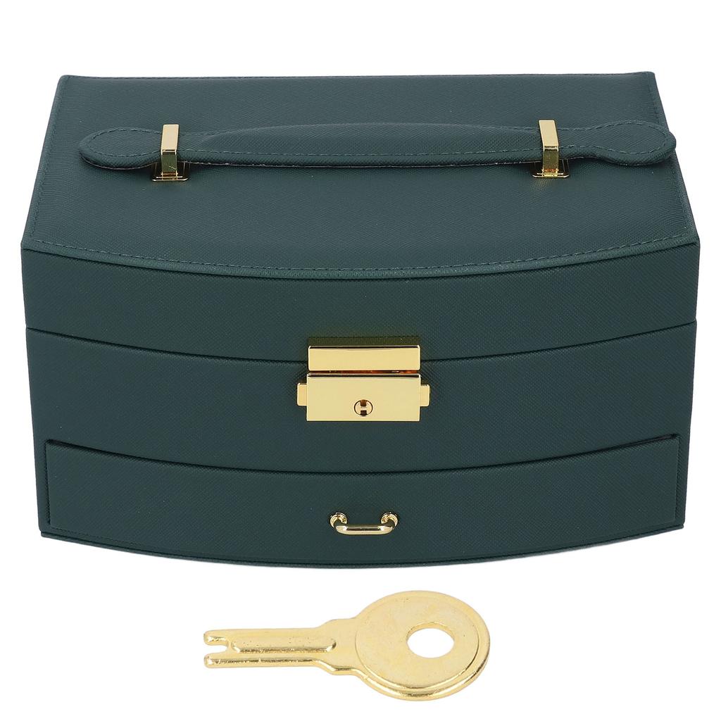 Double Layer Jewelry Box Women Storage Organizer Large Capacity ...