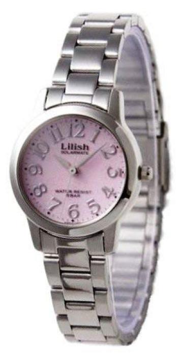 Часы Lilish Citizen Solar Pink Dial Silver из нержавеющей стали с ...