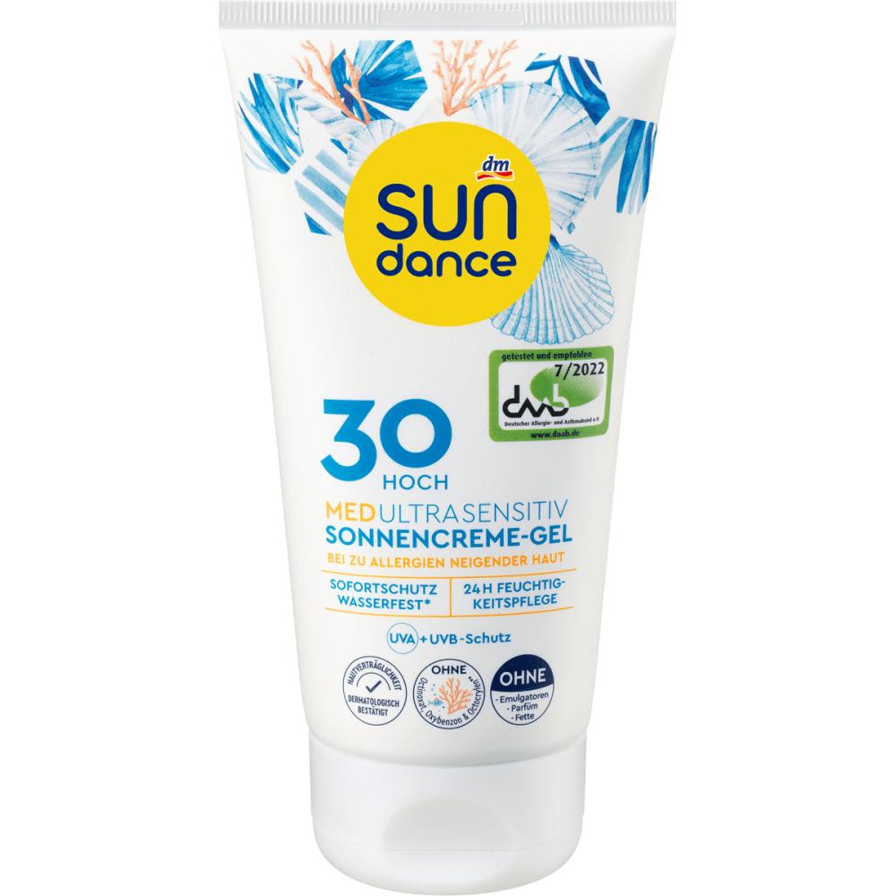 Германия DM SUNDANCE Sundance Sensitive Sun Cream Gel LSF 30 150 мл ...