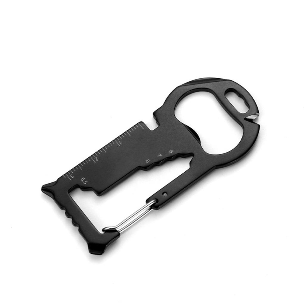 Multifunctional Tool Card Bottle Opener Steel Key Ring Gadget Hardware ...