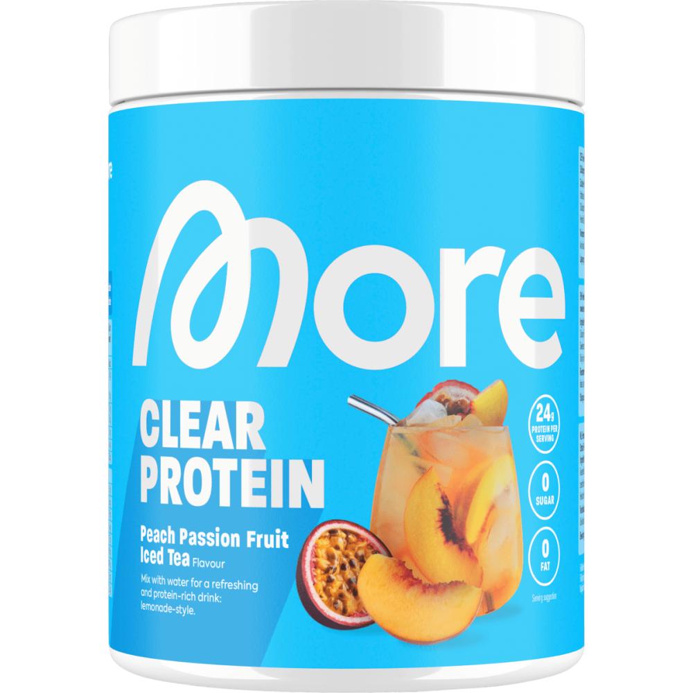More Nutrition Protein Powder Peach Passion Fruit Iced Tea Flavor 500g ...