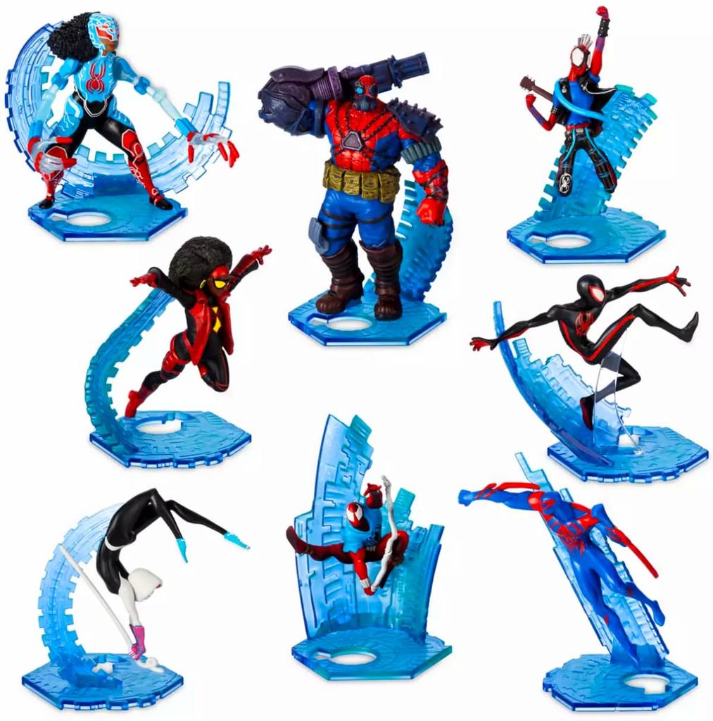Across the Deluxe PVC Figure Set Morales 2099 Scarlet Spider Джессика ...
