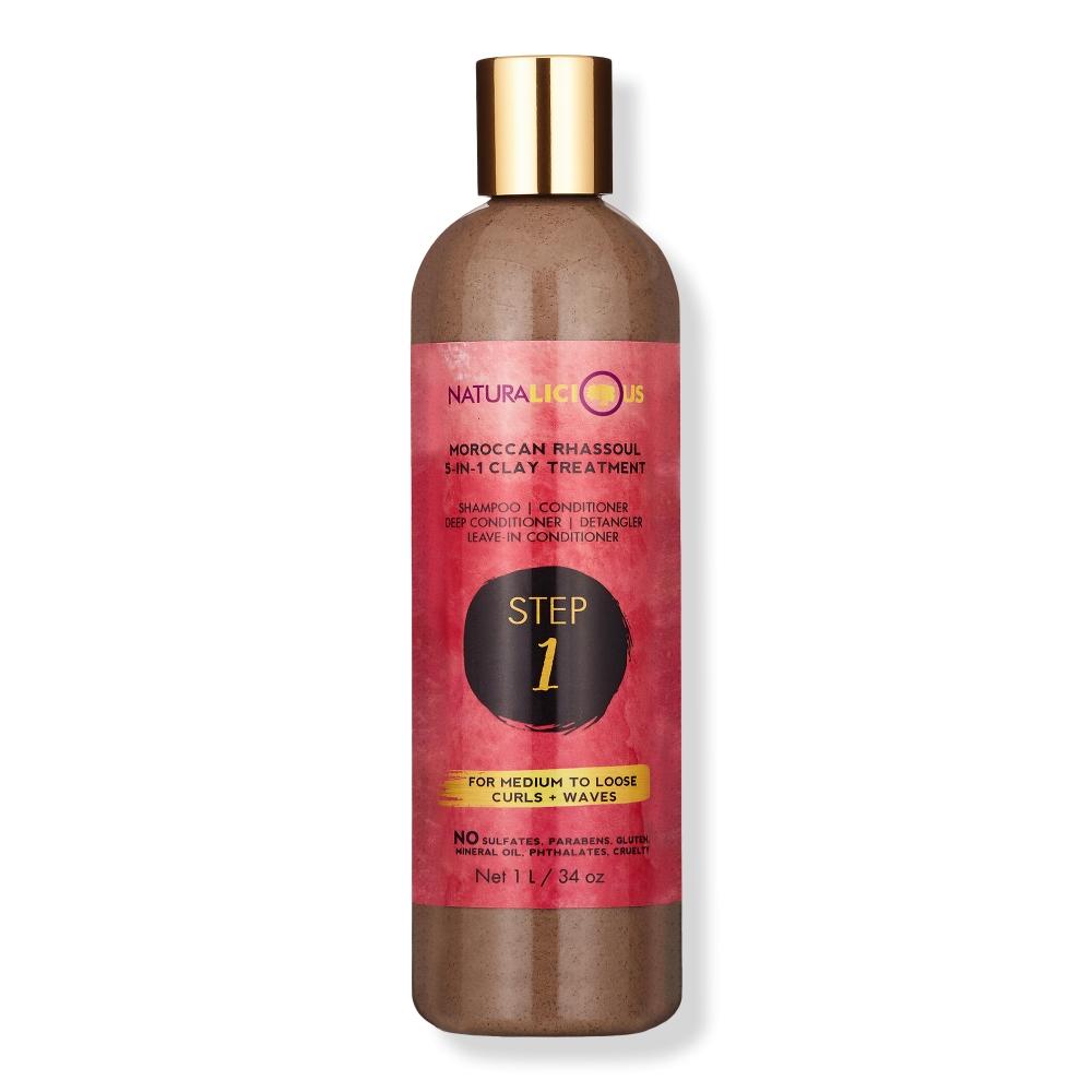 Naturalicious Moroccan Rhassoul 5 в 1 средство с глиной для средних и ...