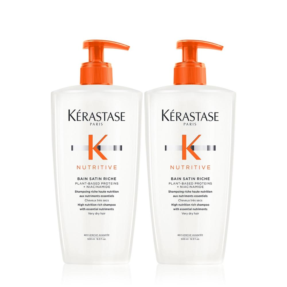 Kerastase Shampoo Nutritive Vane Satin Rich Duo 2x500ml купить недорого ...