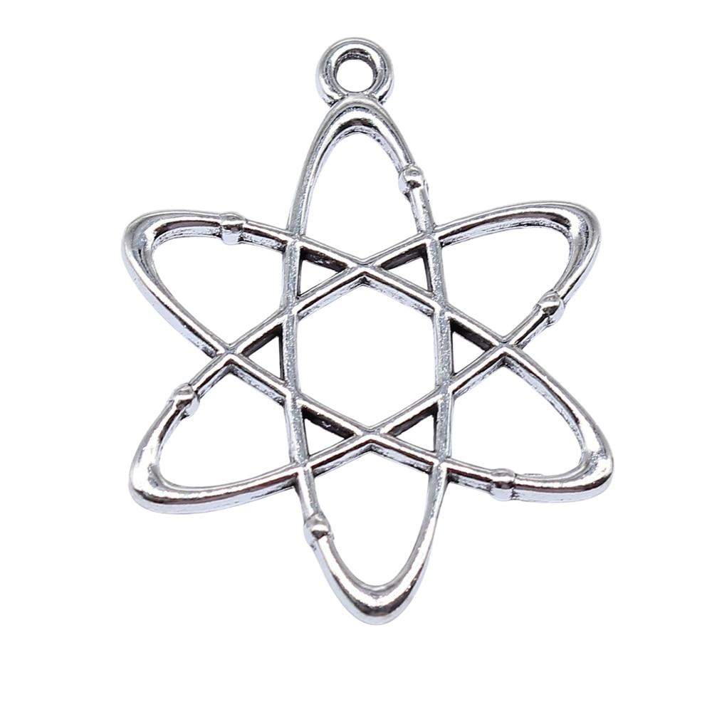 Buy 10pcs Physics Chemistry Atomic Structure Charms Charms Antique ...