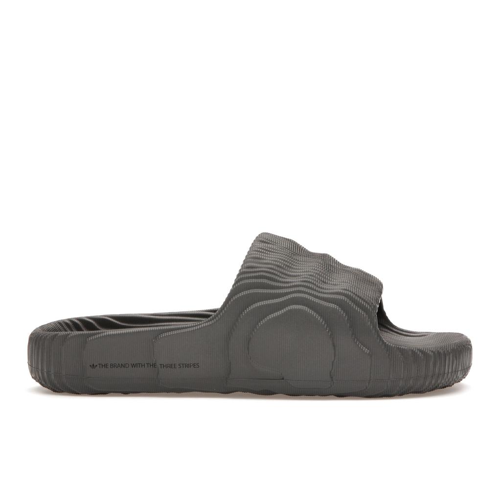 adidas Adilette 22 Slides Серые кроссовки унисекс Grey-Five Core-Black ...