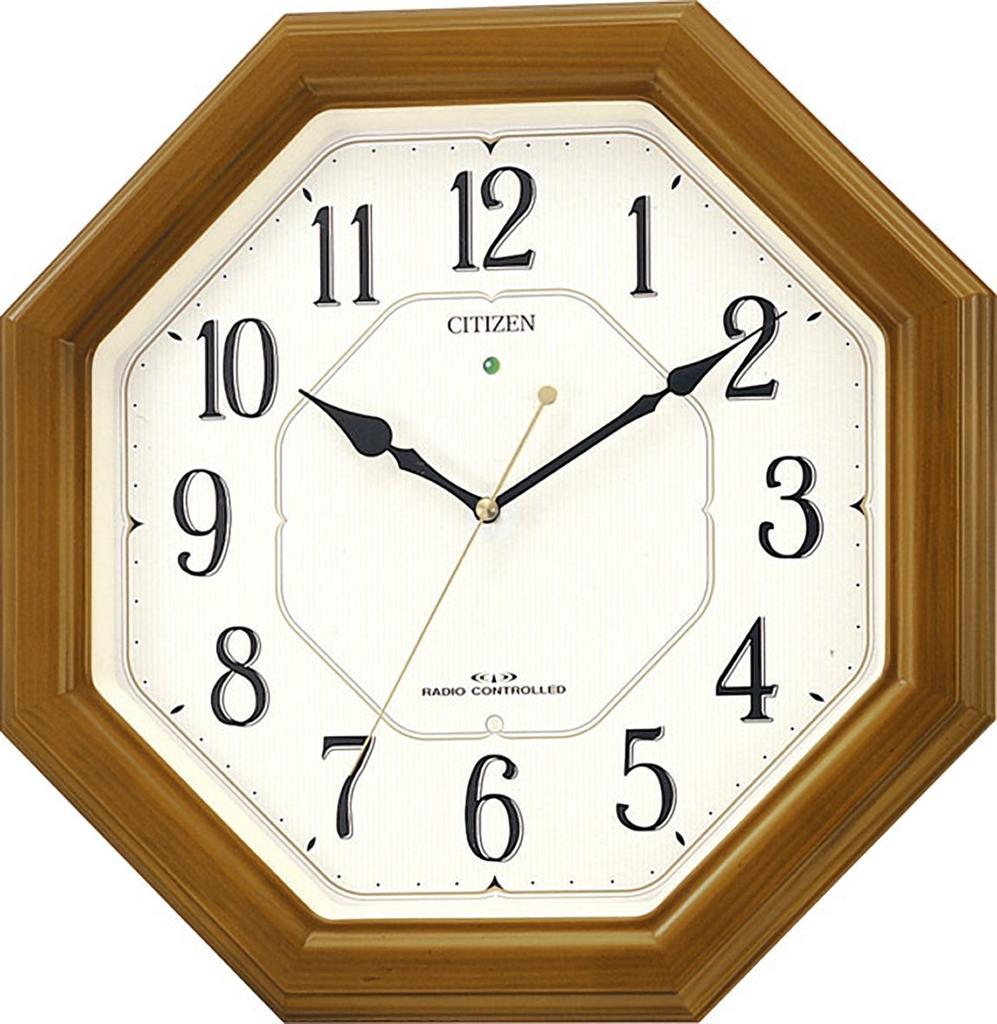Buy RHYTHM Citizen Wall Clock Radio Clock Analog High Brightness Full ...